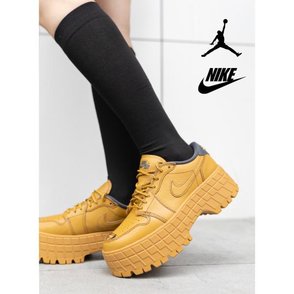 NIKE ナイキ WMNS AIR JORDAN 1 BROOKLYN LOW ウィメンズ エアジョーダン 1 ブルックリン ロー スニーカー WHEAT ( 厚底 ブーツ HF3184-700 )