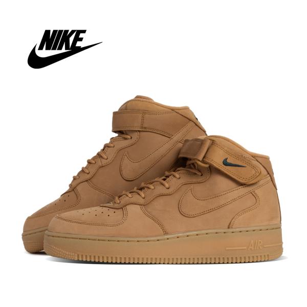 NIKE ナイキ エア フォース 1 ミッド スニーカー AIR FORCE 1 MID 07 PRM QS FLAX フラックス ベージュ ウィート メンズ レディース 715889-200