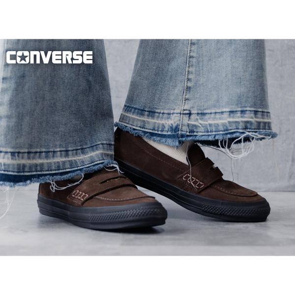 CONVERSE コンバース ローファー スニーカー ALL STAR オールスター  COINLOAFER SU BROWN ( レザー メンズ スエード 31316670 )