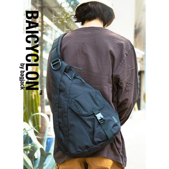 BAICYCLON バイシクロン ボディバッグ バッグ シングル ストラップ SINGLE STRAP BAG BLACK ( CORDURA コーデュラ ブラック 黒 鞄 BCL-116 )