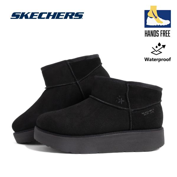 SKECHERS スケッチャーズ ブーツ スリップインズ キープ コージー Slip-ins KEEP COZY BLACK ( ブラック 黒 ハンズフリー レディース 厚底 169143BBK )