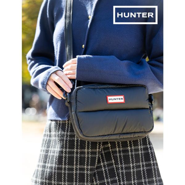 HUNTER ハンター クロスボディ バッグ ショルダーバッグ イントレピッド エクストラ INTEREPOD EXTRA PUFFED CROSSBODY BLACK UBX5514KBMBLK