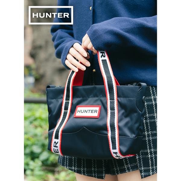 HUNTER ハンター トートバッグ ショルダーバッグ ナイロン ミニ トップ クリップ トート バッグ バッグ NYLON MINI TOPCLIP BLACK ( UBS1203KBMBAH )