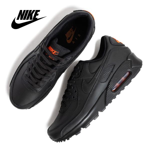 NIKE ナイキ エアマックス 90 スニーカー AIR MAX 90 BLACK/SAFETY ORANGE ( ブラック 黒 オレンジ 95 97 メンズ レディース IF5446-002 )