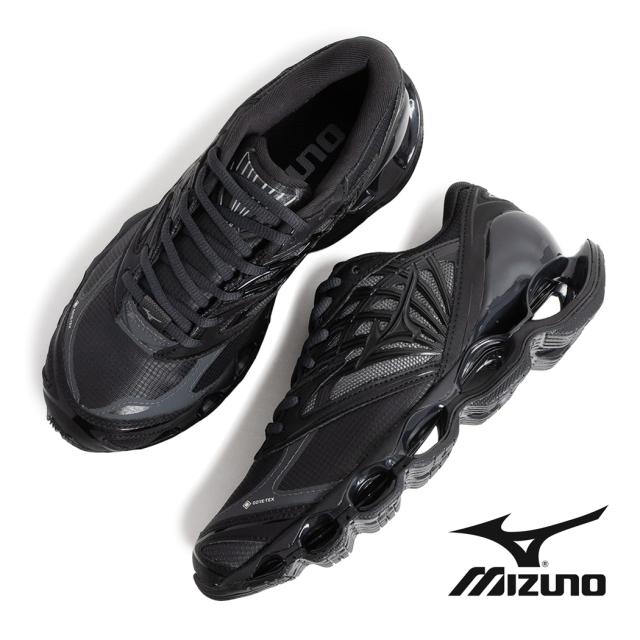 Mizuno ミズノ ウェーブ プロフェシー LS ゴアテックス スニーカー WAVE PROPHECY LS GTX BLACK ブラック 黒 撥水 防水 GORE-TEX D1GA256001
