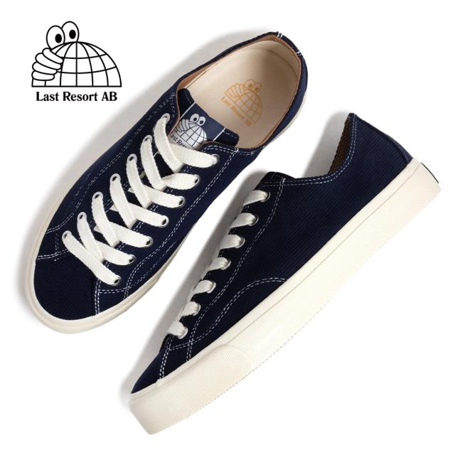 LAST RESORT AB ラストリゾート VM003 ロー コーデュロイ スニーカー LO CORD DARK NAVY/WHITE ( ネイビー 青 スケートシューズ VM003DNW ) LAST RESORT AB ラストリゾート VM003 ロー コーデュロイ スニーカー