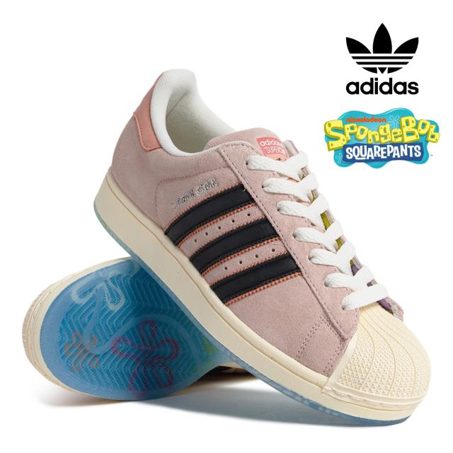 adidas スポンジ・ボブ × アディダス SUPERSTAR スーパースター スニーカー SPONGEBOB × ADIDAS PATRICK STAR ( コラボ ピンク メンズ JQ6778 )