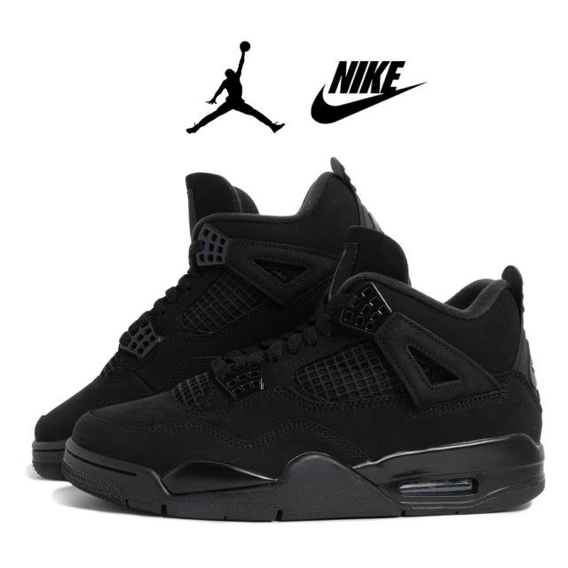 NIKE ナイキ エアジョーダン 4 スニーカー AIR JORDAN 4 BLACK CAT ( ブラック 黒 AJ4 ハイカット ブラックキャット FV5029-010 )