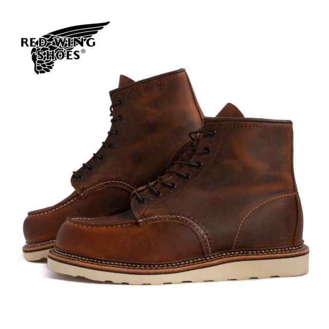 RED WING レッドウィング 6インチ クラシックモック ブーツ 6-INCH CLASSIC MOC BROWN ( ブラウン 茶色 レザーブーツ ヴィンテージ 本革 メンズ 01907D )