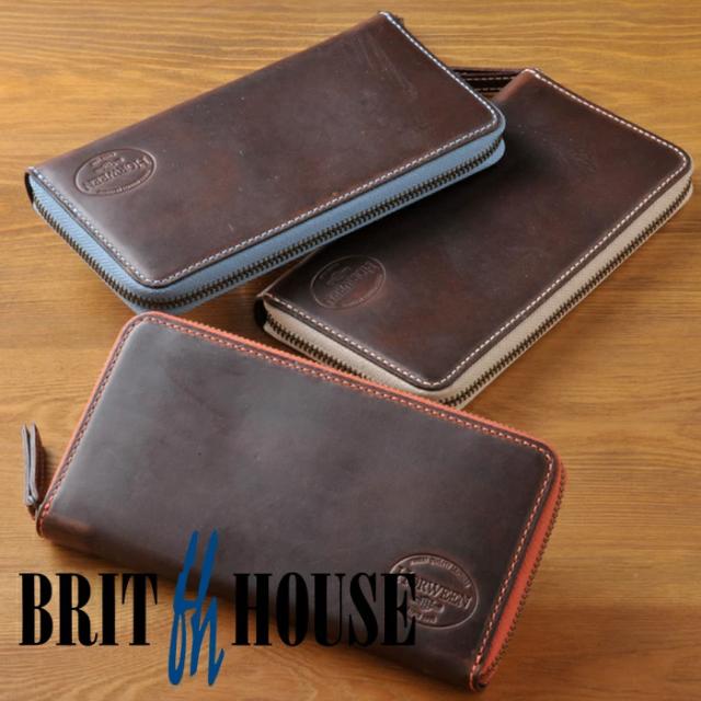 ブリットハウス brit house ホーウィン ラウンドファスナー長財布　ロングウォレット 札入れ　束入れ [高級本革][日本製]