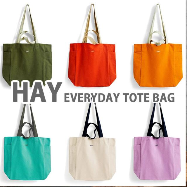HAY ヘイ トート バッグ ショルダーバッグ 2WAY EVERYDAY TOTE BAG 大判バッグ 通勤バッグ OLIVE RED MANGO AQUA NATURAL PINK 大型バッグ