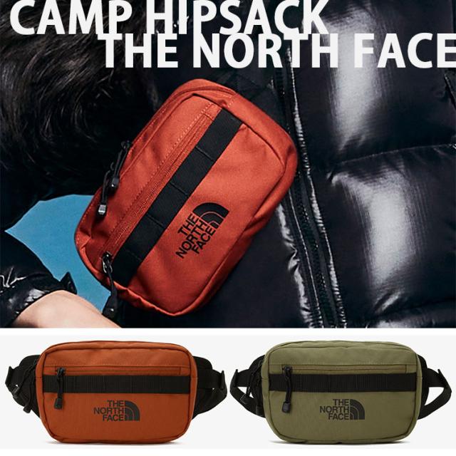 THE NORTH FACE ノースフェイス ショルダーバッグ CAMP HIPSACK ボディバッグ ショルダーポーチ ORANGE OLIVE 肩掛けバッグ NN2HP64B/C