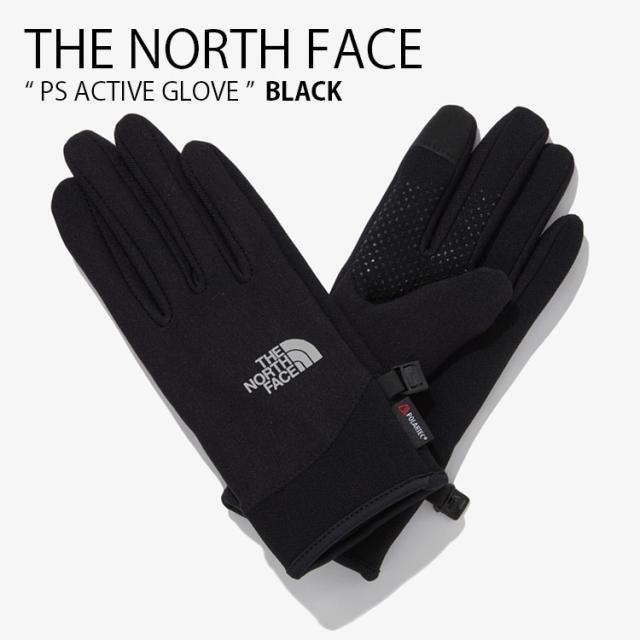 THE NORTH FACE ノースフェイス 手袋 PS ACTIVE GLOVE グローブ てぶくろ 手ぶくろ ロゴ ブラック メンズ レディース NJ3GP51A