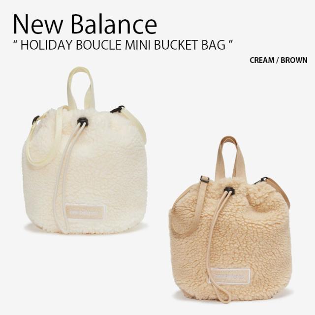 New Balance ニューバランス レディース ショルダーバッグ HOLIDAY BOUCLE MINI BUCKET BAG バケットバッグ 女性用 NBGCECH102