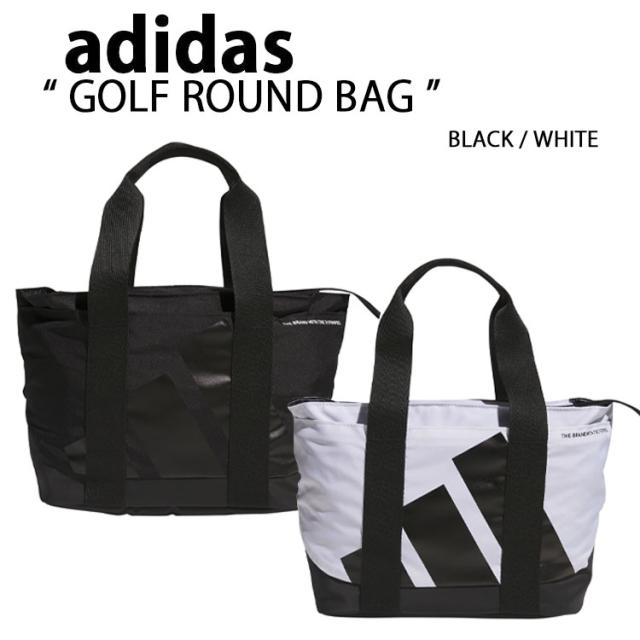 adidas アディダス ゴルフバッグ GOLF AG ROUND BAG BLACK WHITE IN2776 IN2777 ゴルフ AG ラウンド バッグ ブラック ホワイト トートバッグ ハンドバッグ スポーツバッグ メンズ レディース