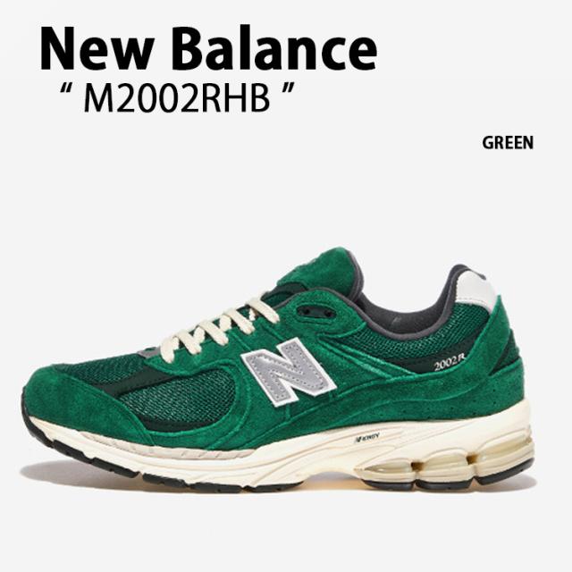 New Balance ニューバランス スニーカー M2002RHB GREEN グリーン シューズ レザー 本革 メンズ レディース