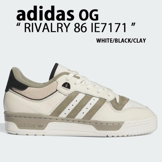 adidas originals アディダス スニーカー RIVALRY 86 WHITE BLACK BEIGE IE7171 シューズ ライバリー86 スエード くすみカラー
