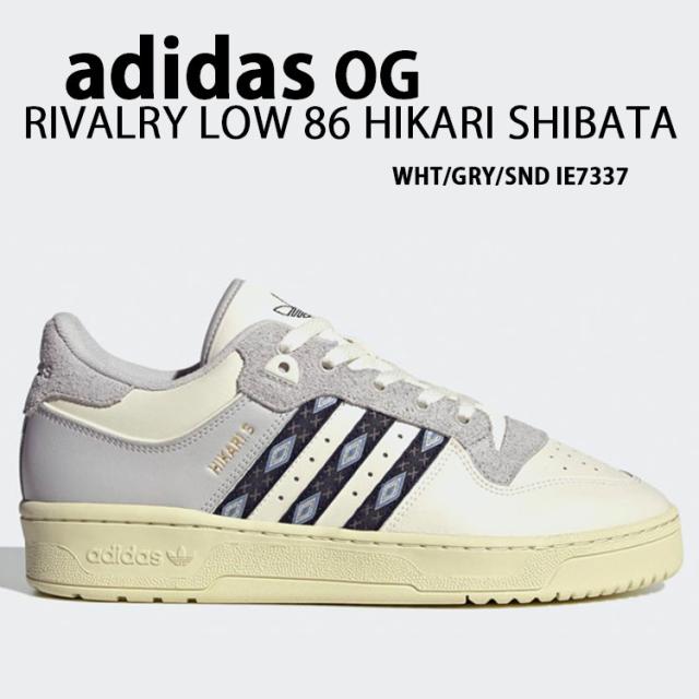 adidas Originals アディダス オリジナルス スニーカー RIVALRY 86 LOW HIKARI SHIBATA IE7337 GRAY SAND ヒカリシバタ コラボシューズ