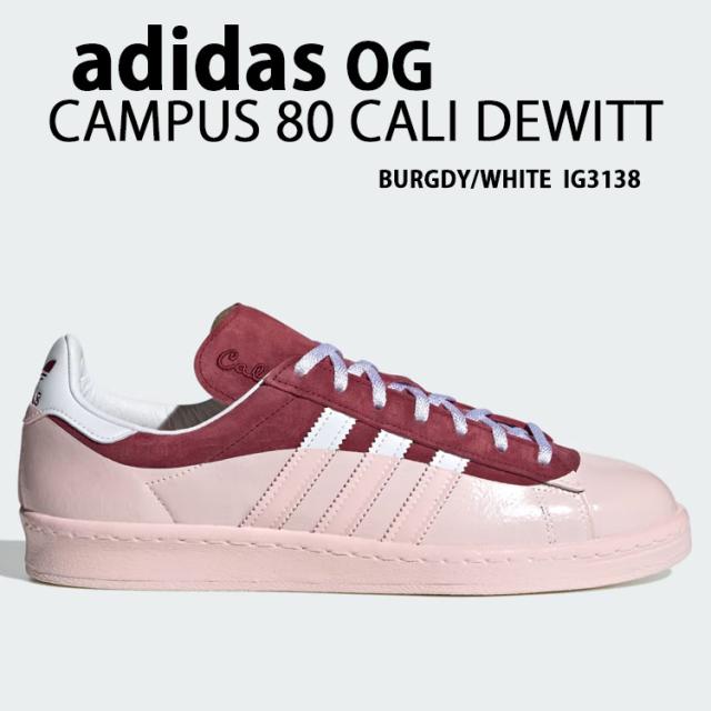 adidas originals アディダス スニーカー CAMPUS 80 CALI DEWITT IG3138 キャンパス BURGUNDY WHITE シューズ カリデウィット バーガンディ