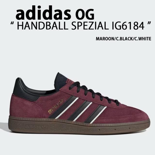 adidas Originals アディダス オリジナルス スニーカー HANDBALL SPEZIAL IG6184 MAROON CORE BLACK