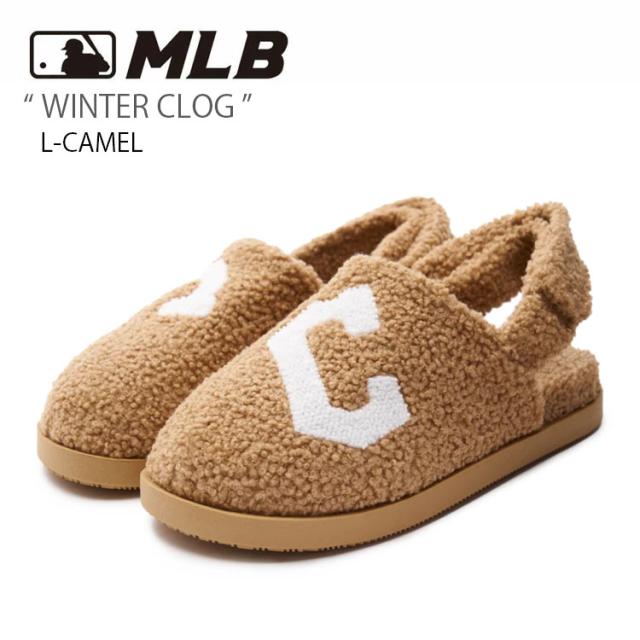 MLB エムエルビー サンダル MLB WINTER CLOG L-CAMEL ウィンター クロッグ ボア フリースサンダル メンズ レディース 3ASDWCL36-45CAL