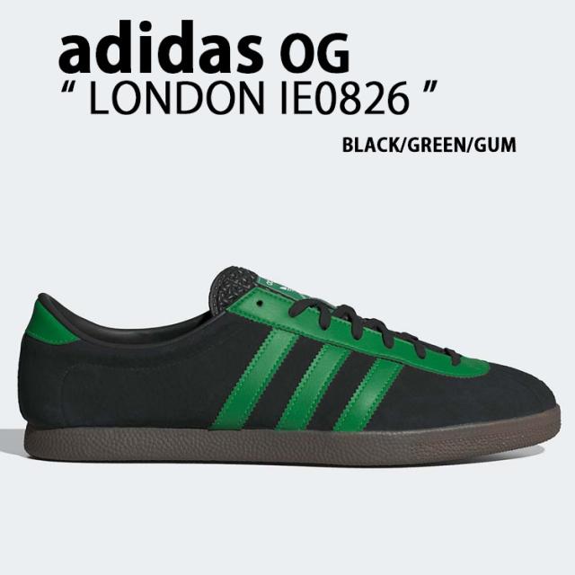 adidas originals アディダス スニーカー LONDON IE0826 BLACK GREEN GUM ロンドン シューズ スエード ブラック グリーン ガム