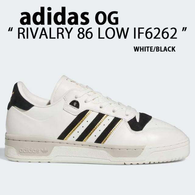adidas originals アディダス スニーカー RIVALRY 86 LOW IF6262 WHITE BLACK シューズ ライバリー ロー クラシック レザー 本革