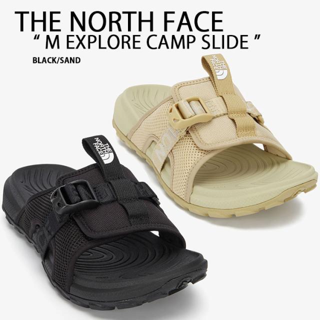 THE NORTH FACE ノースフェイス サンダル M EXPLORE CAMP SLIDE スライドサンダル スライダー BLACK SAND シューズ アウトドア NS92Q13K/J