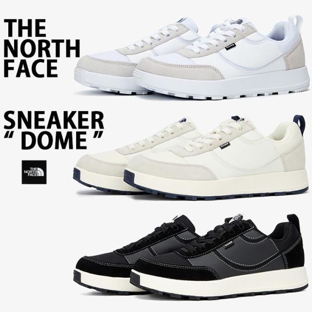 THE NORTH FACE ノースフェイス スニーカー DOME シューズ ビッグロゴ WHITE BLACK NAVY スエードアッパー NS93Q16K/J/M