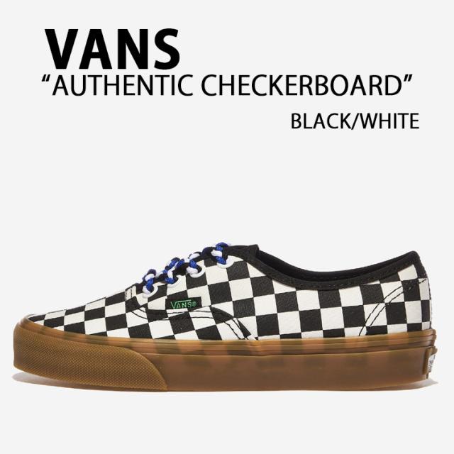 VANS バンズ スニーカー AUTHENTIC CHECKERBOARD BLACK WHITE VN0009PVBZW オーセンティック チェッカーボード