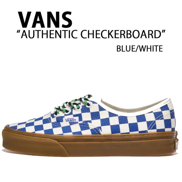 VANS バンズ スニーカー AUTHENTIC CHECKERBOARD BLUE WHITE VN0009PVY6Z オーセンティック チェッカーボード