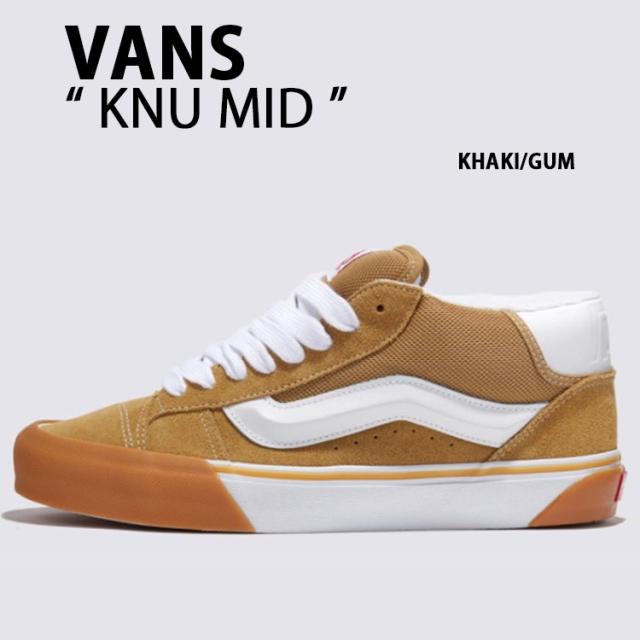 VANS バンズ スニーカー Knu Mid KHAKI GUM VN000CQ95SM ニューミッド カーキー ガム スエード スウェード メンズ レディース