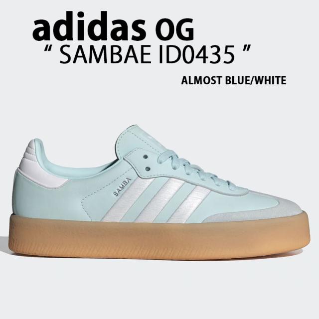 adidas originals アディダス レディース スニーカー SAMBAE サンベイ ID0435 BLIUE WHITE SILVER シューズ Tトゥ レザー 本革 テラス系