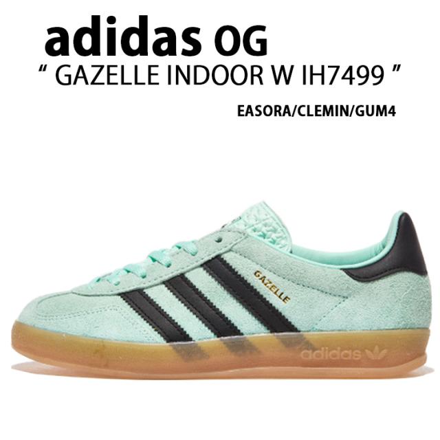 adidas Originals アディダス スニーカー GAZELLE INDOOR W IH7488 ガゼル インドア W CLEMIN CBLACK GUM3 クリアミント