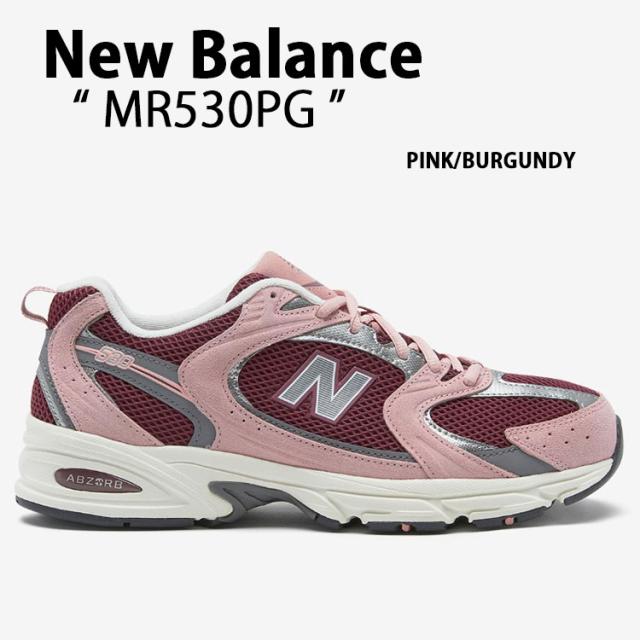 New Balance ニューバランス スニーカー MR530PG PINK RED シューズ メッシュ スエード NewBalance530 ニューバランス530 ピンク レッド