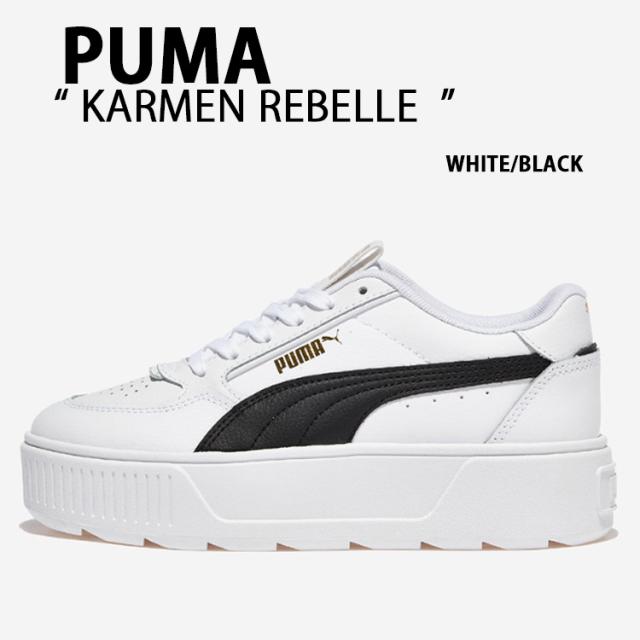 PUMA プーマ スニーカー KARMEN REBELLE WHITE BLACK カルメンリベル シューズ メンズ レディース