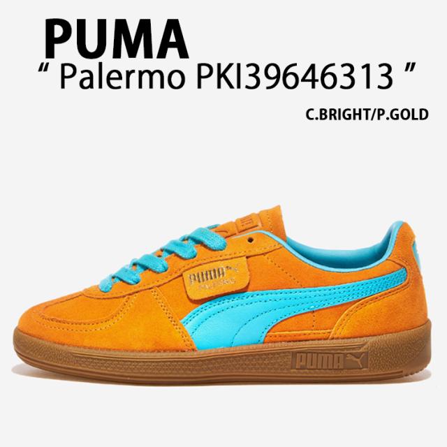 PUMA プーマ スニーカー Palermo パレルモ DARK CHEDDAR BRIGHT AQUA PUMA GOLD PKI39646313 シューズ