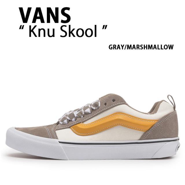 VANS バンズ スニーカー VANS Knu Skool GRAY MARSHMALLOW VN0009QC0BP ニュースクール スエード