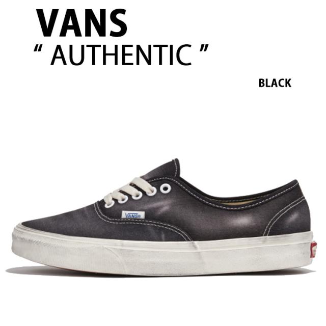 VANS バンズ スニーカー AUTHENTIC WAVE WASHED BLACK VN000BW5CJK オーセンティック ブラック