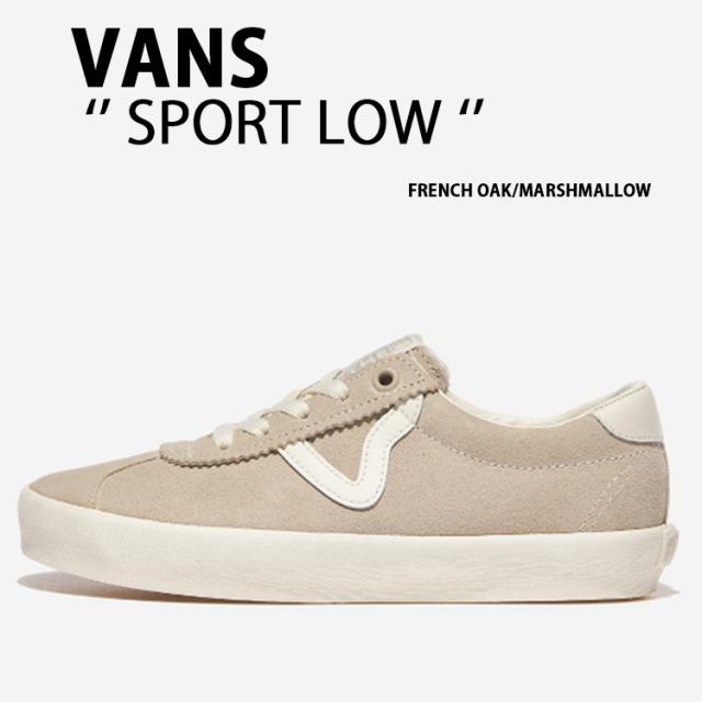 VANS バンズ スニーカーSPORT LOW FRENCH OAK MARSHMALLOW VN000CQRDBV スポーツ ロウ フレンチ オーク マシュマロ
