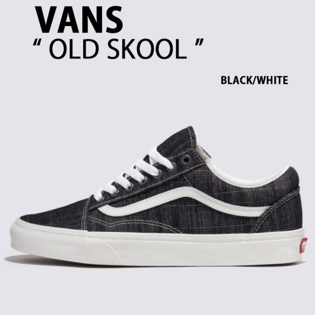 VANS バンズ スニーカー OLD SKOOL THREADED DENIM BLACK WHITE VN000CR5Y28 オールドスクール
