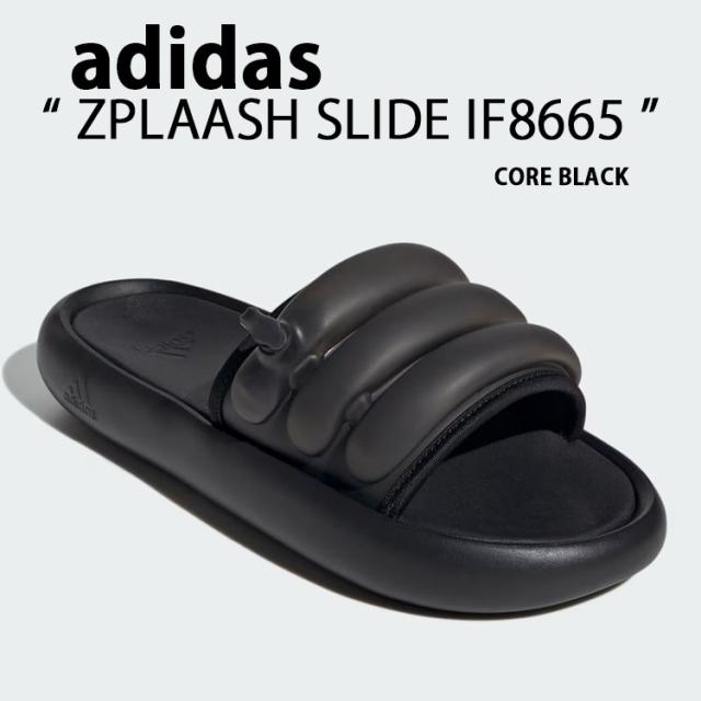 adidas アディダス サンダル ZPLAASH SLIDE SANDAL IF8665 スプラッシュ BLACK スライドサンダル シャワーサンダル エアー ブラック