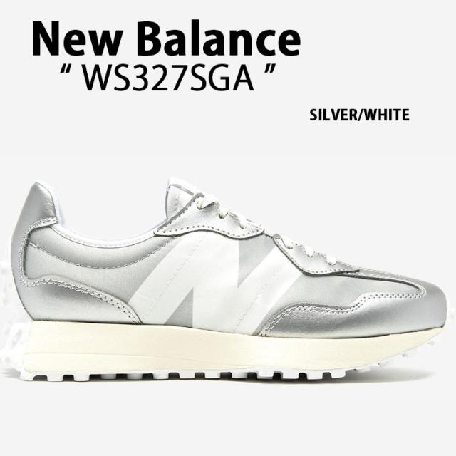 New Balance ニューバランス レディース スニーカー WS327SGA SILVER WHITE シューズ Glosy Pack NewBalance327 シルバー  グロッシー