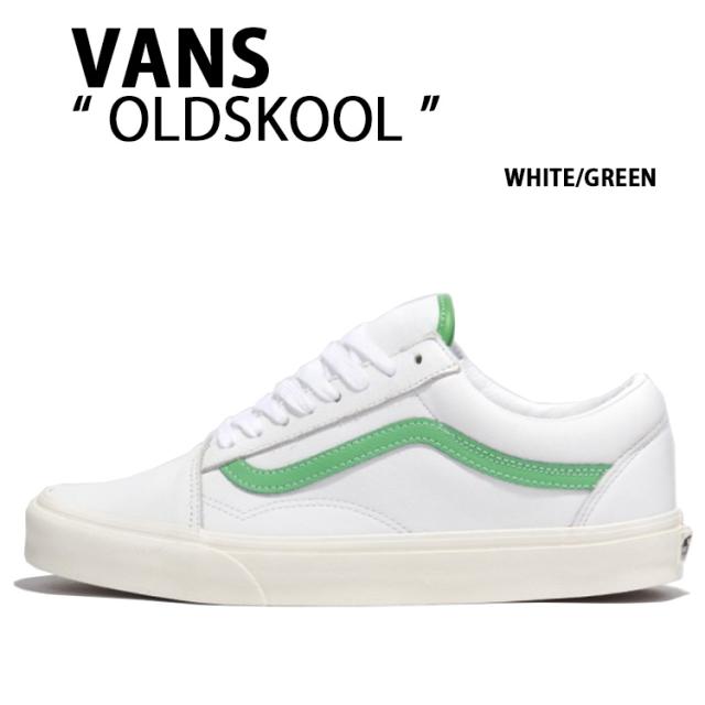 VANS バンズ スニーカー OLDSKOOL  WHITE GREEN VN000CR5WGR オールドスクール ホワイト グリーン
