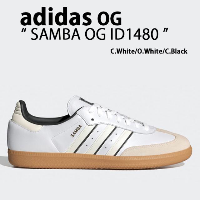 adidas originals アディダス スニーカー SAMBA OG ID1480 サンバ オリジナル  WHITE BLACK シューズ 本革
