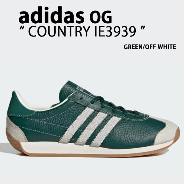 adidas Originals アディダス オリジナルス スニーカー COUNTRY OG IE3939  GREEN OFF WHITE カントリー カントリー OG グリーン オフホワイト メンズ レディース