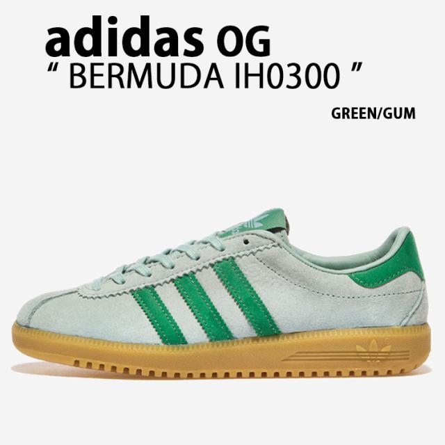 adidas originals アディダス スニーカー BERMUDA IH0300 HAZY GREEN PRELOVED GREEN GUM バミューダ