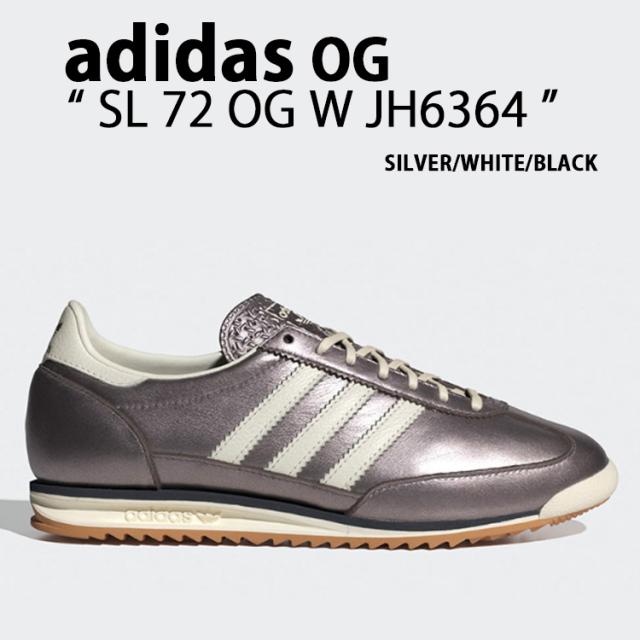 adidas originals アディダス スニーカー SL 72 OG W JH6364 SILVER WHITE BLACK シューズ