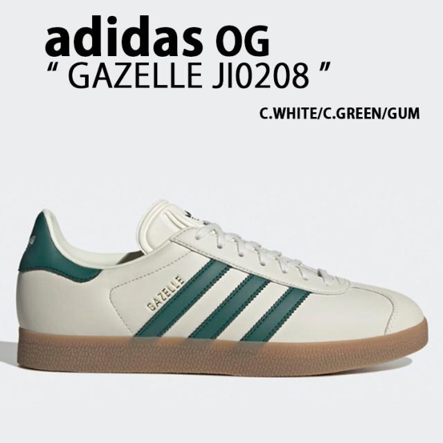 adidas originals アディダス スニーカー GAZELLE JI0208 ガゼル WHITE GREEN GUM シューズ テラス系 T-トゥ ホワイト グリーン ガム メンズ レディース