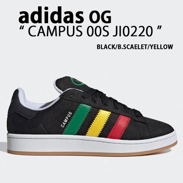 adidas Originals アディダス オリジナルス CAMPUS 00S JI0220  BLACK BETTER SCAELET YELLOW